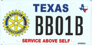 Rotary License Plates | Rotary Club of Harlingen