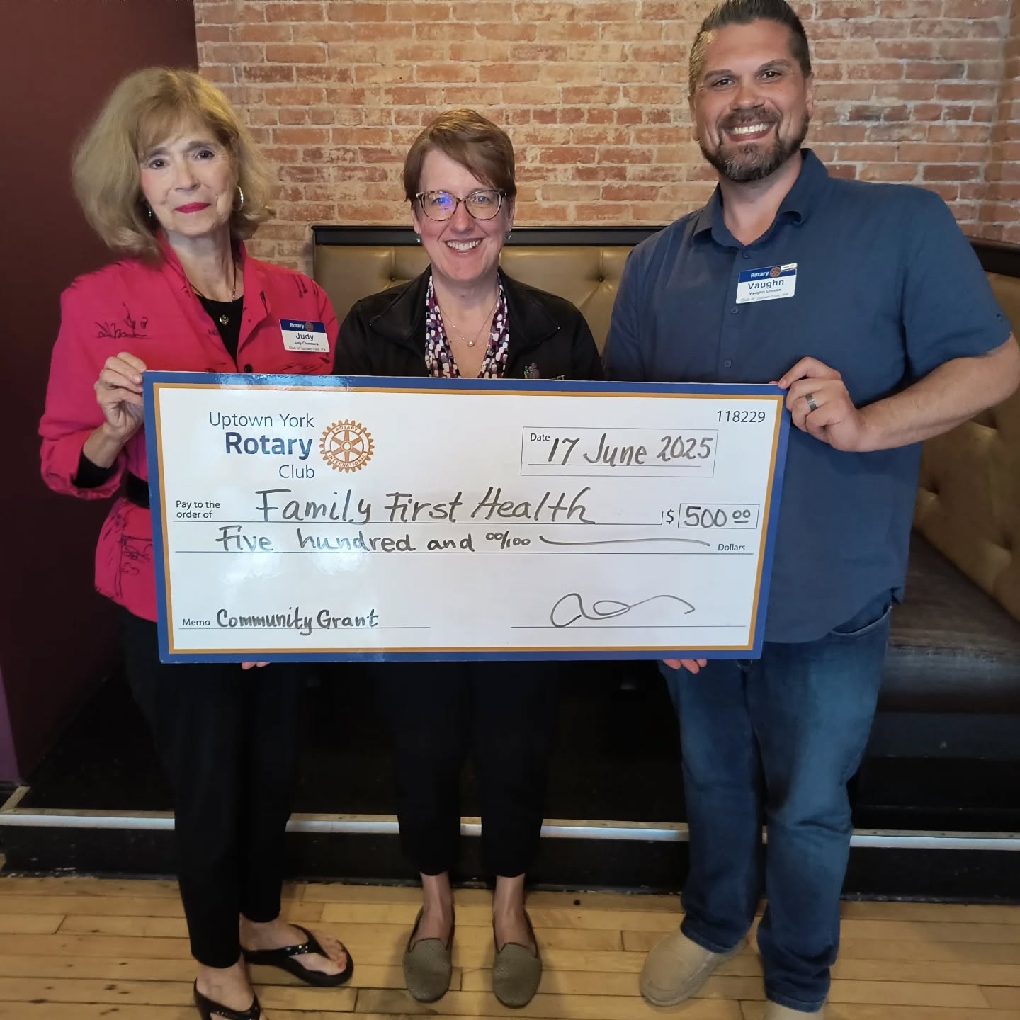 Uptown York Rotary Club Awards Community Grants | Uptown York Rotary Club