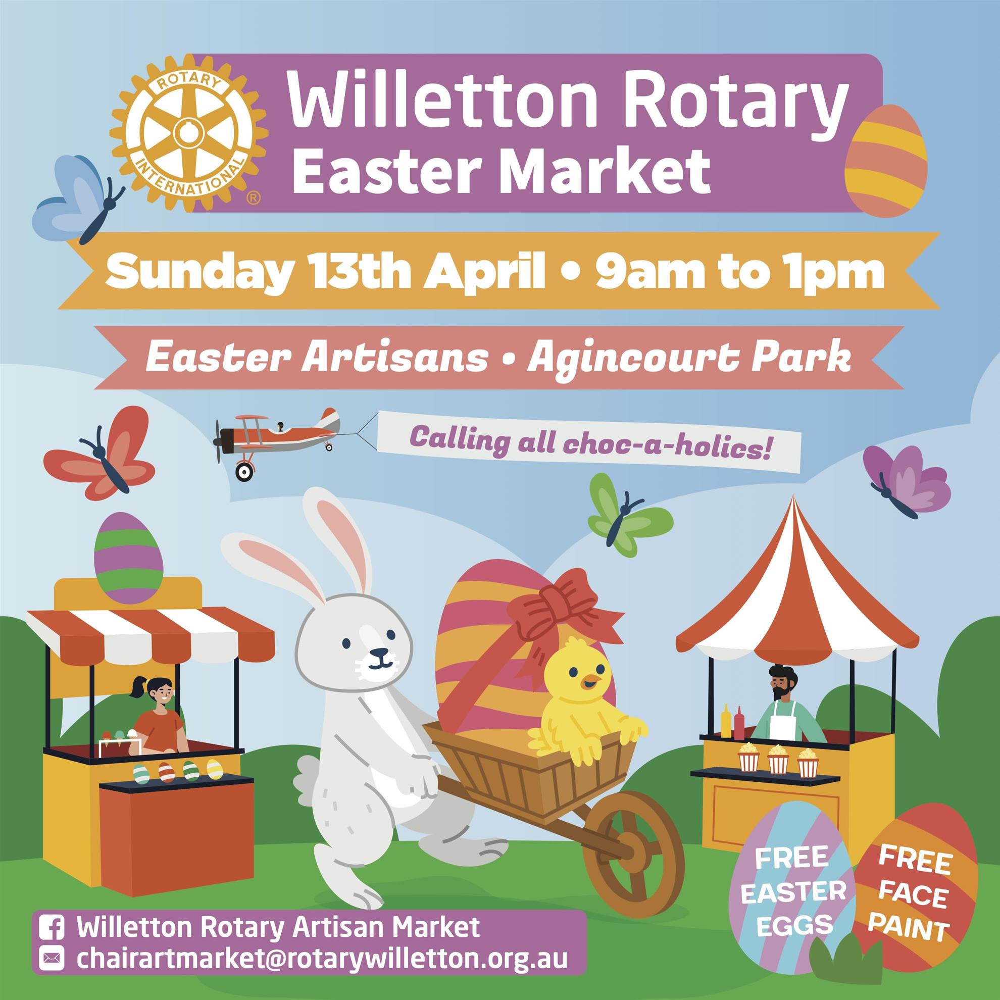 Willetton Rotary Artisan Easter Market on 13 April 2025 | Rotary Club ...