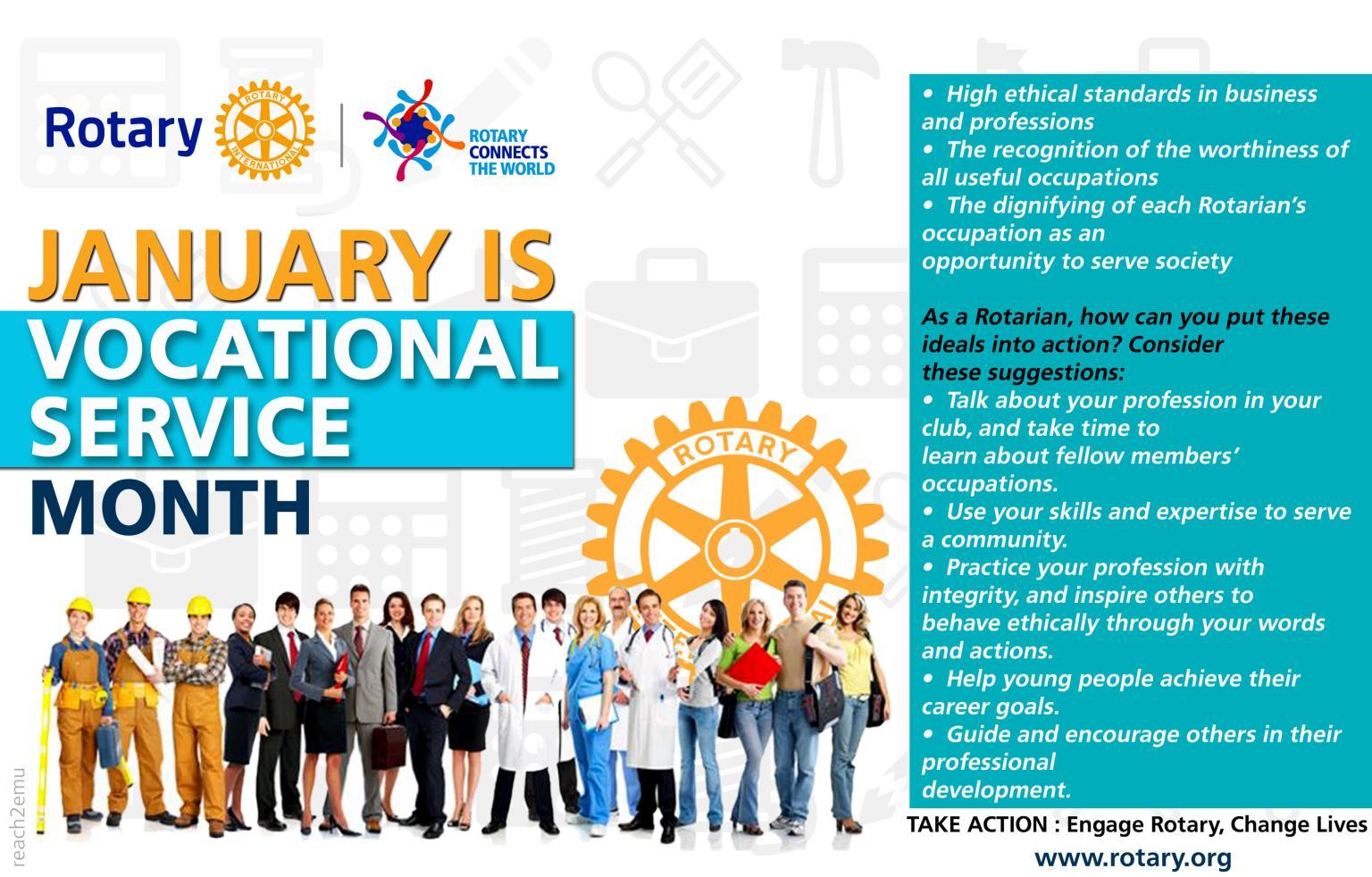 JANUARY IS VOCATIONAL SERVICE MONTH | Rotary Club of Willetton