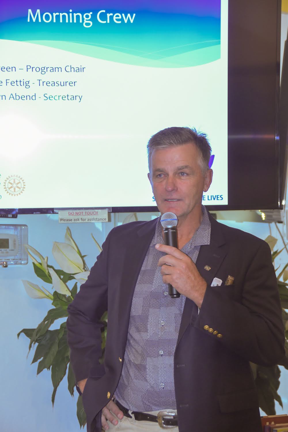 Thank You Past President David | Rotary Club of Reno Sunrise