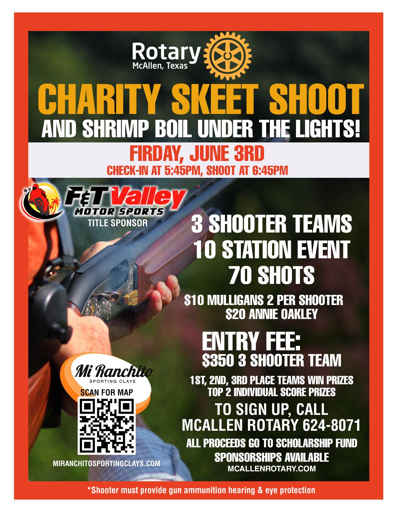 McAllen Rotary Charity Skeet Shoot and Shrimp Boil under the stars ...