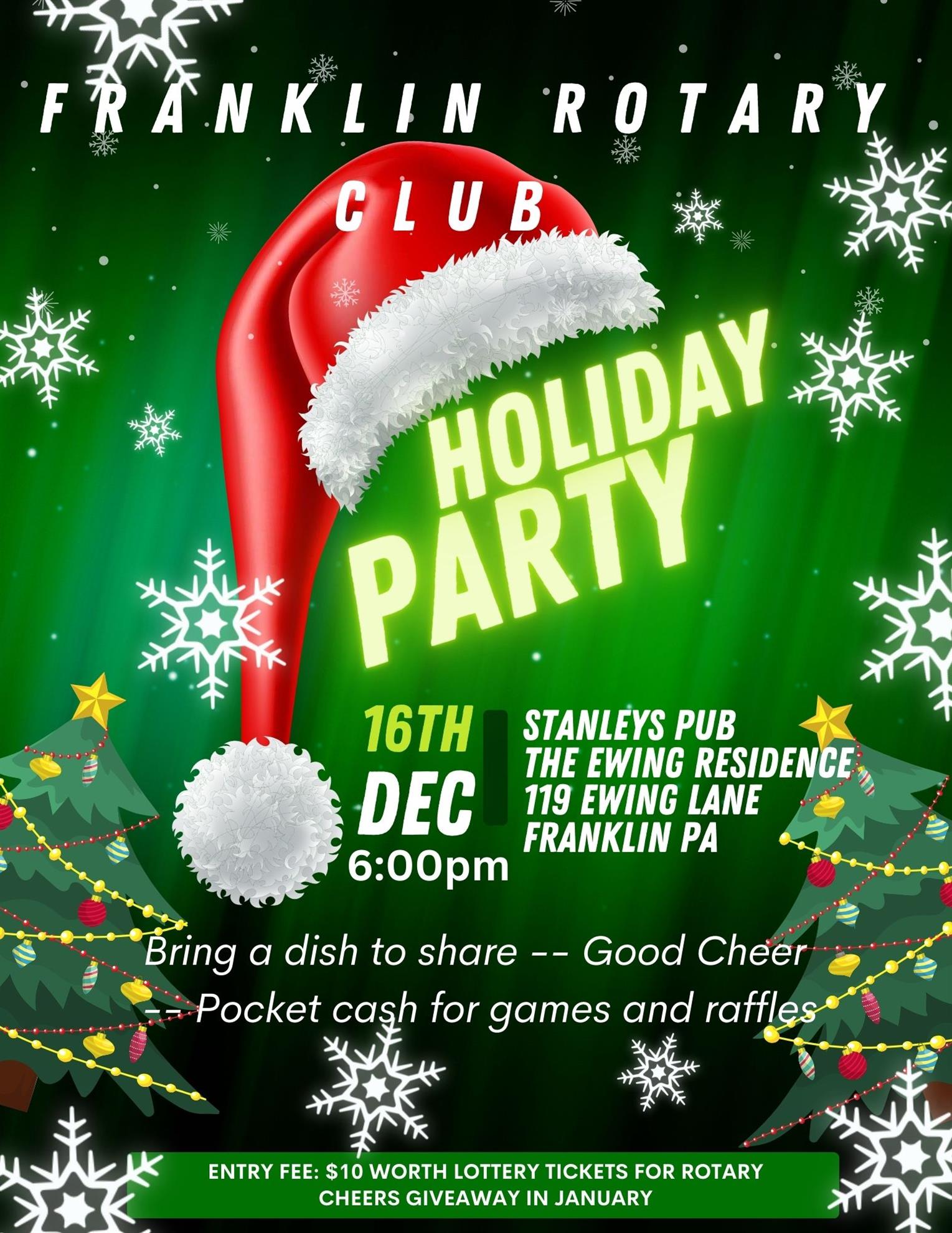 Club Christmas Party | Franklin Rotary Club