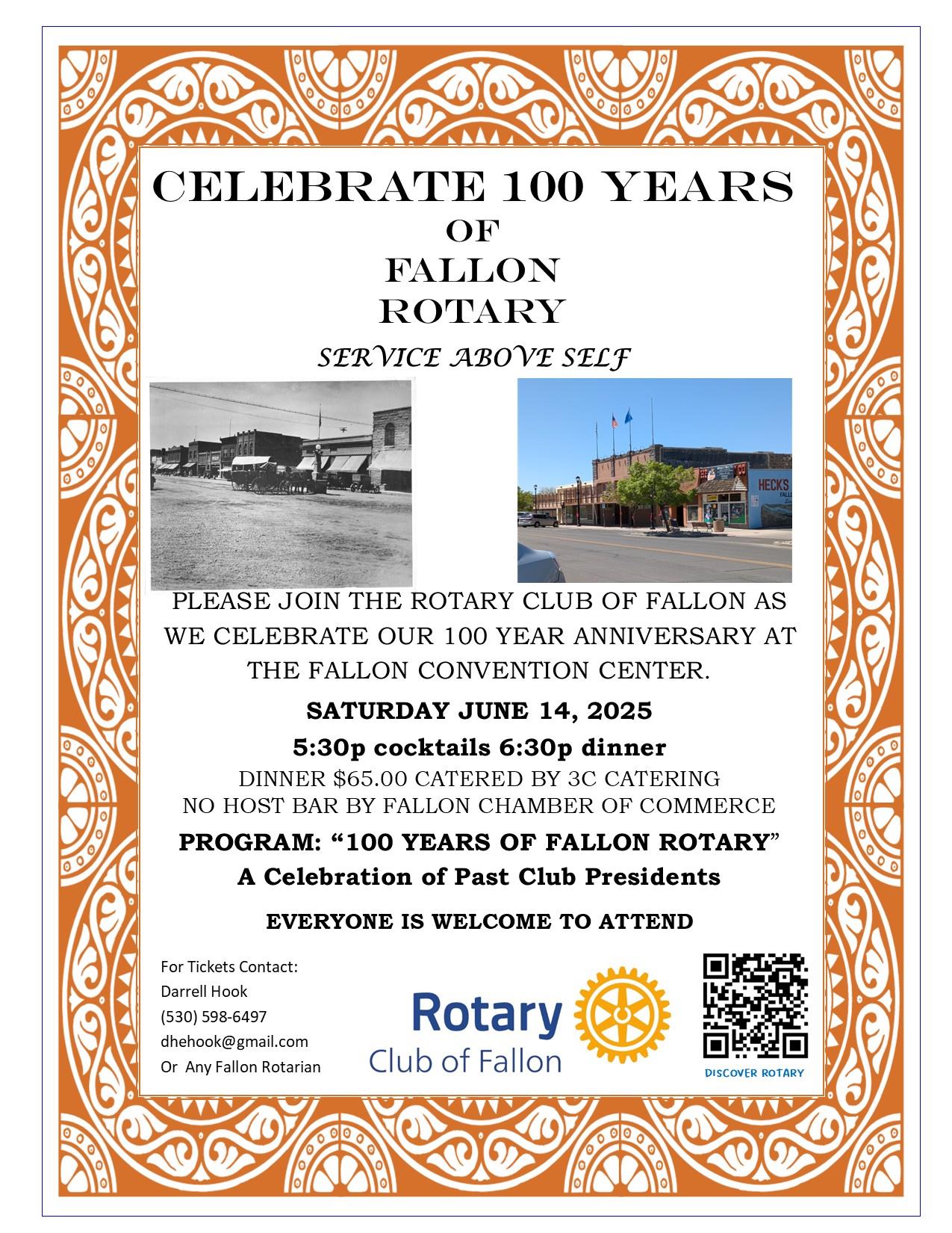 100 Year Anniversary Party | Rotary Club of Fallon
