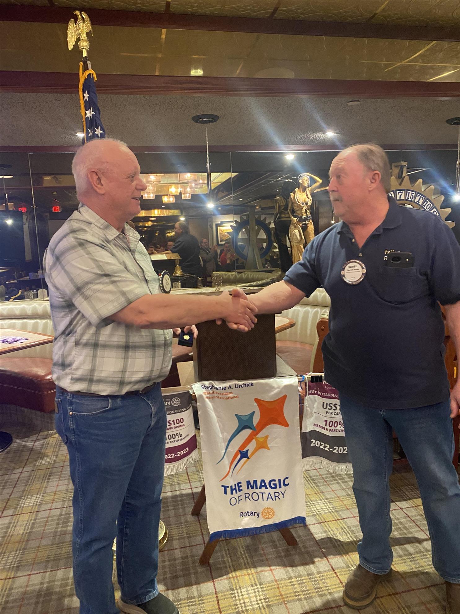 Recognition to Ed Louie for Paul Harris 7+ Award | Rotary Club of Fallon