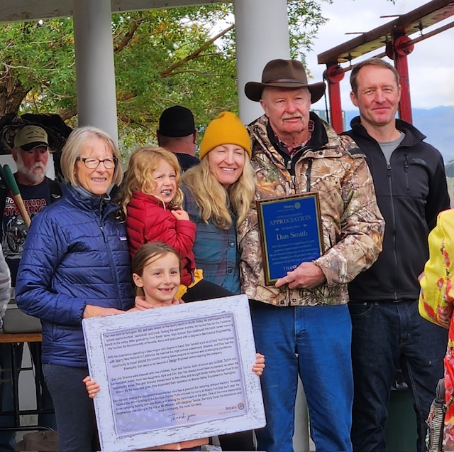 Appreciation Award - Dan Smith | Rotary Club of Smith Valley