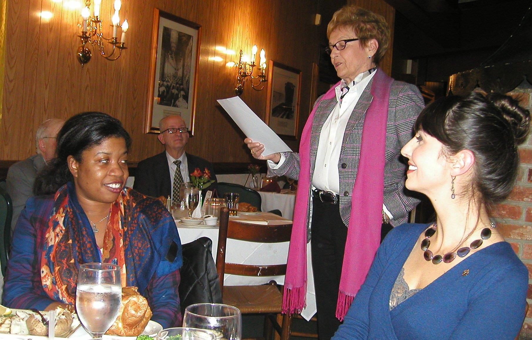 Clarissa Linton Harris, President of the Dupont Circle Rotary Club, and ...