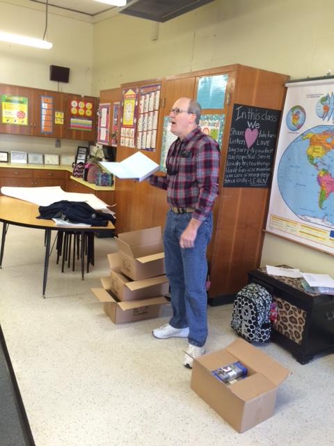 Mike Cowley Handing Out Dictionaries at Covillaud Elementary School ...