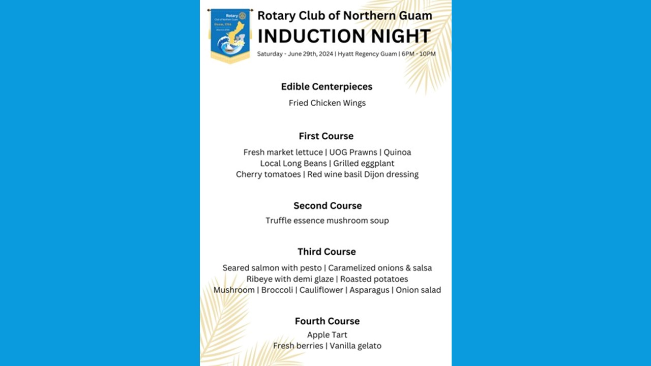 Induction Program | Rotary Club of Northern Guam