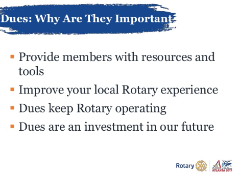 Understanding your Rotary dues | Rotary Club of Marina City
