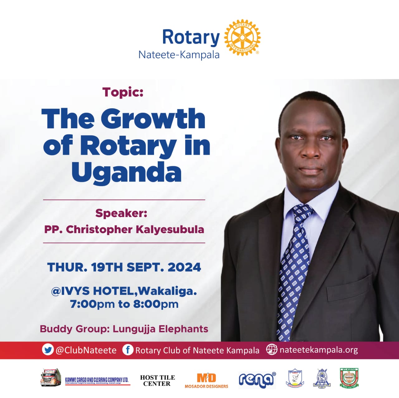 Growth of Rotary in Uganda By PP Christopher Kalyesubula | Rotary Club ...