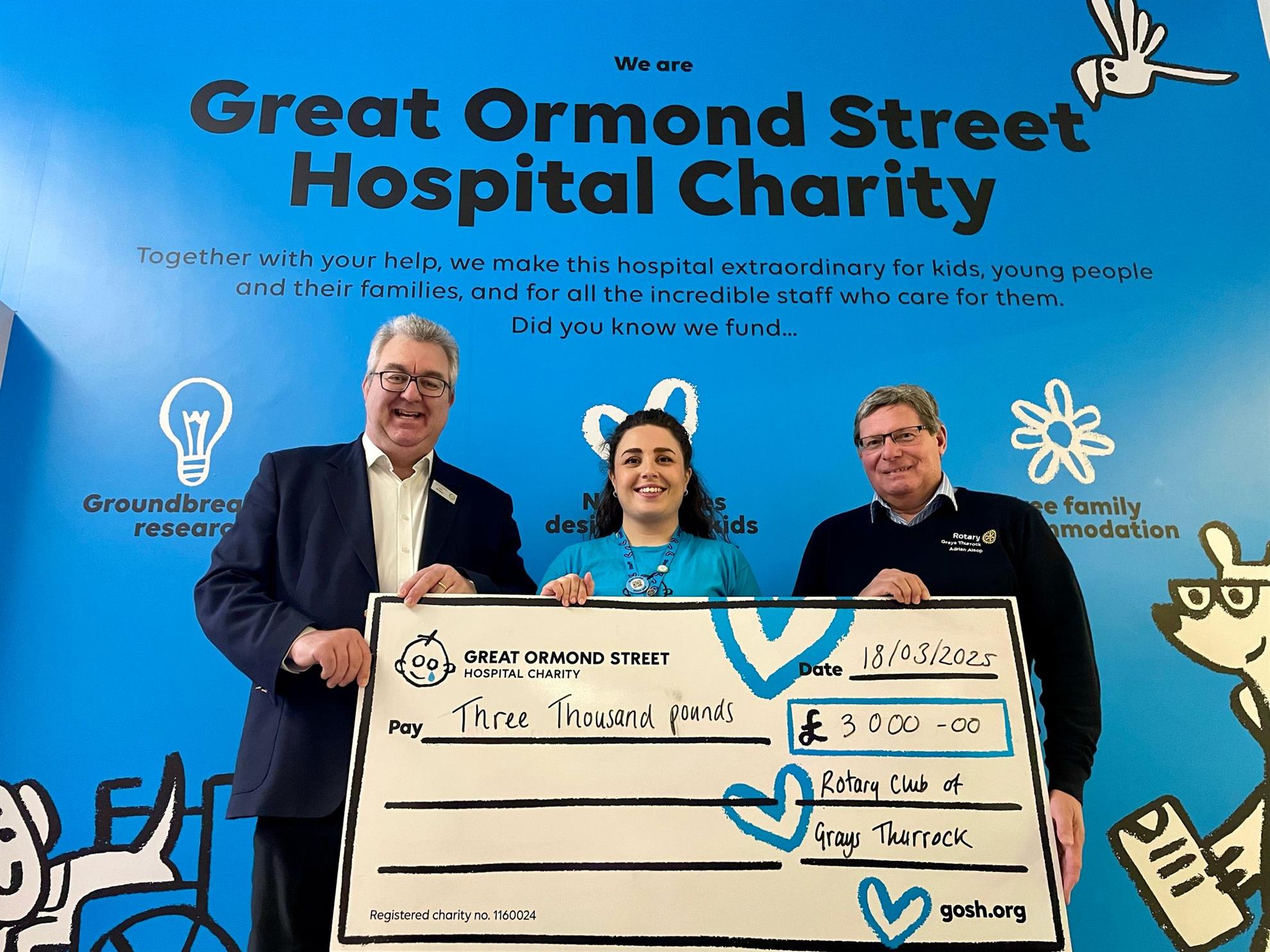 Thanks from GOSH | Rotary Club of Grays Thurrock