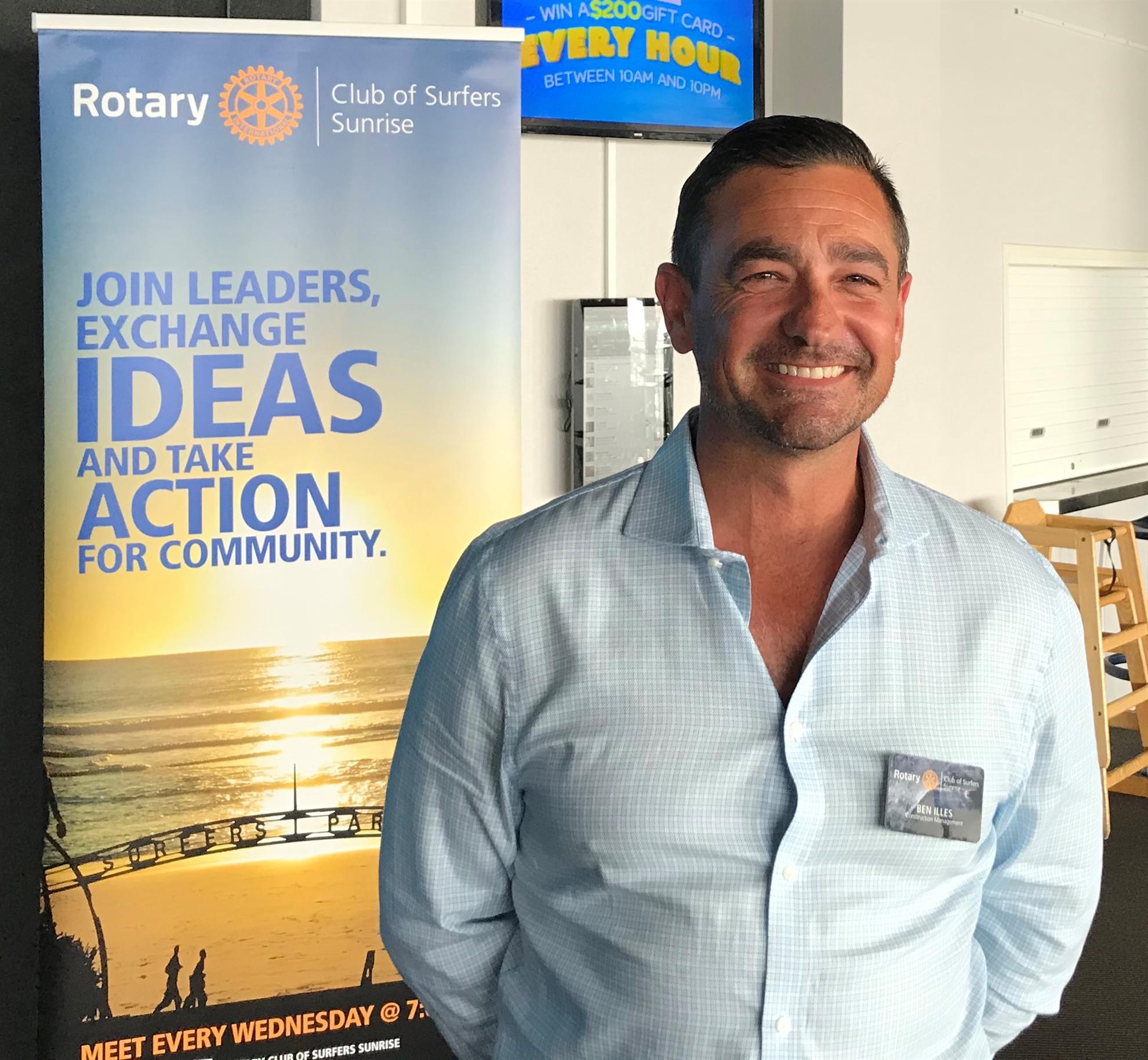 Last meeting's speaker: Ben Illes | Rotary Club of Surfers Sunrise