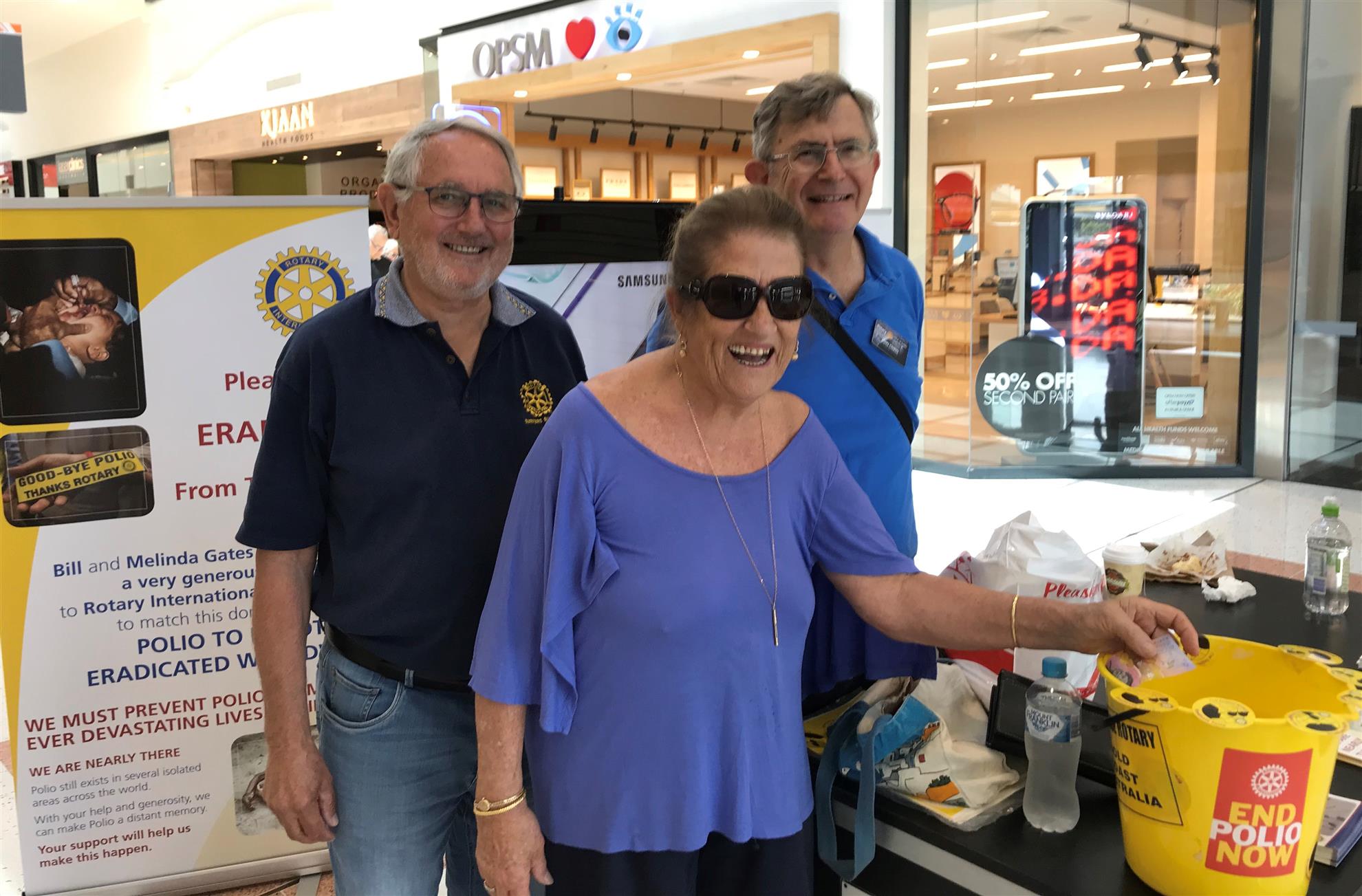 Polio Plus collection at Runaway Bay Shopping Centre | Rotary Club of ...