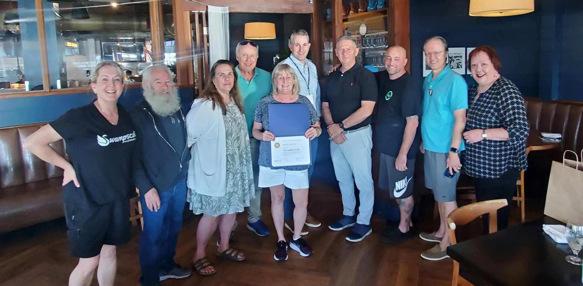 Janell Cameron Honored by Rotary | Rotary Club of Swampscott