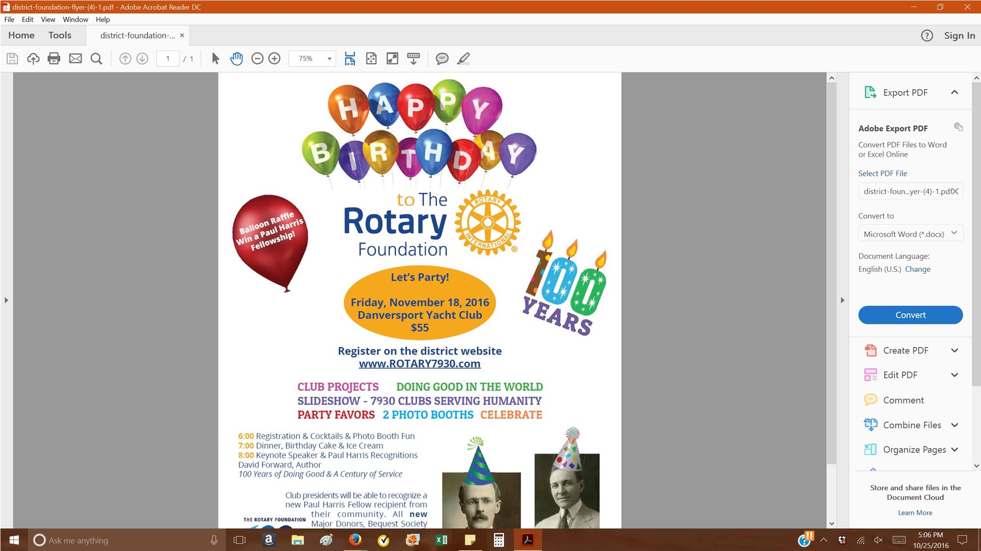 Rotary Foundation Celebration | Rotary Club of Manchester-Essex