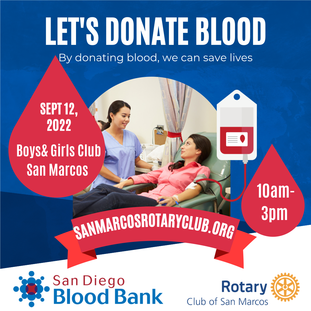 Blood Drive | San Marcos Rotary Club