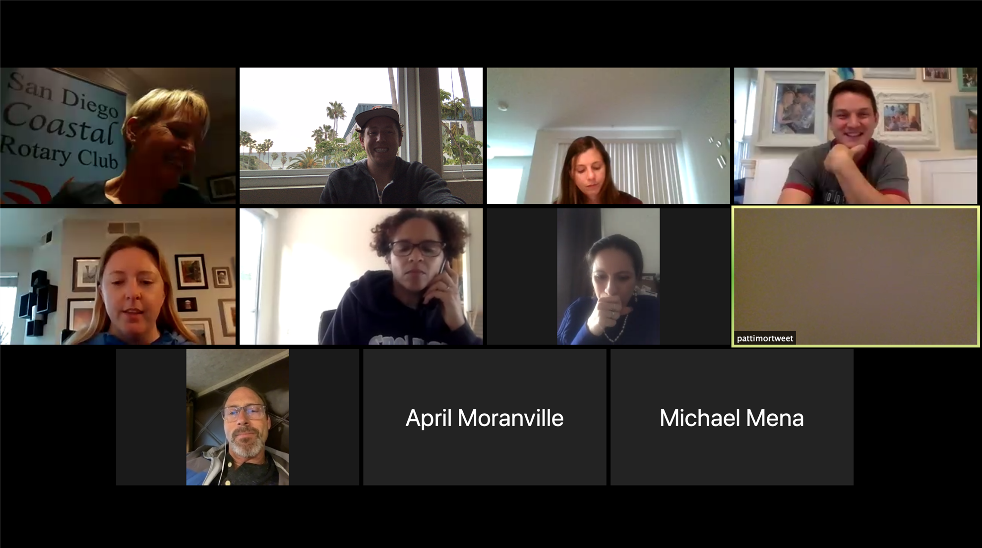 Last Week's First Zoom Meeting | Rotary Club of San Diego Coastal