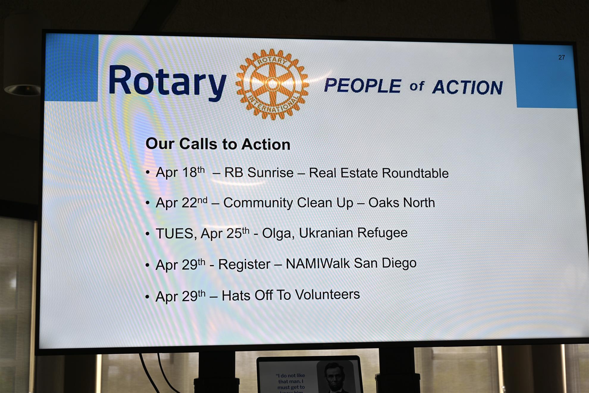 RB Rotary April 13, 2023 Meeting Minutes & Images by Bill Brehm ...