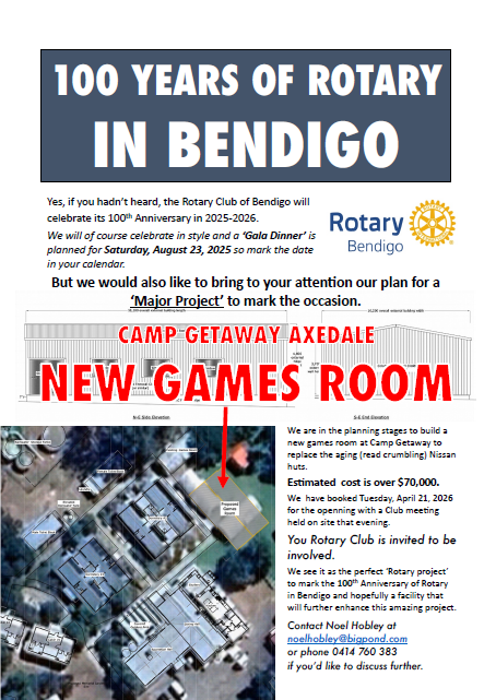 100 Years of Rotary in Bendigo | Rotary Club of Eaglehawk