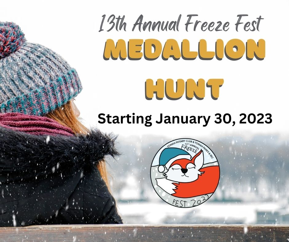 Medallion Hunt Kicks Off Freeze Fest 2023 | Rotary Club of Tomah