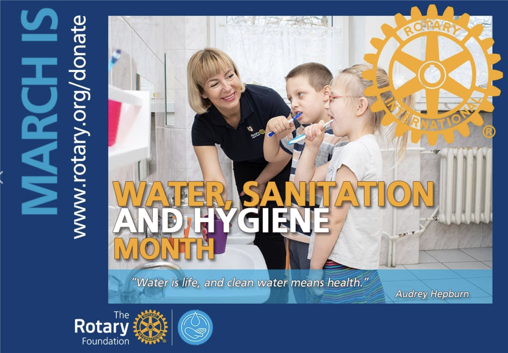 MARCH IS WATER, SANITATION AND HYGIENE MONTH | Rotary Club of Rochester ...