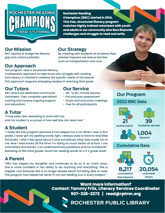 Rochester Reading Champions - VOLUNTEER OPPORTUNITY | Rotary Club of ...