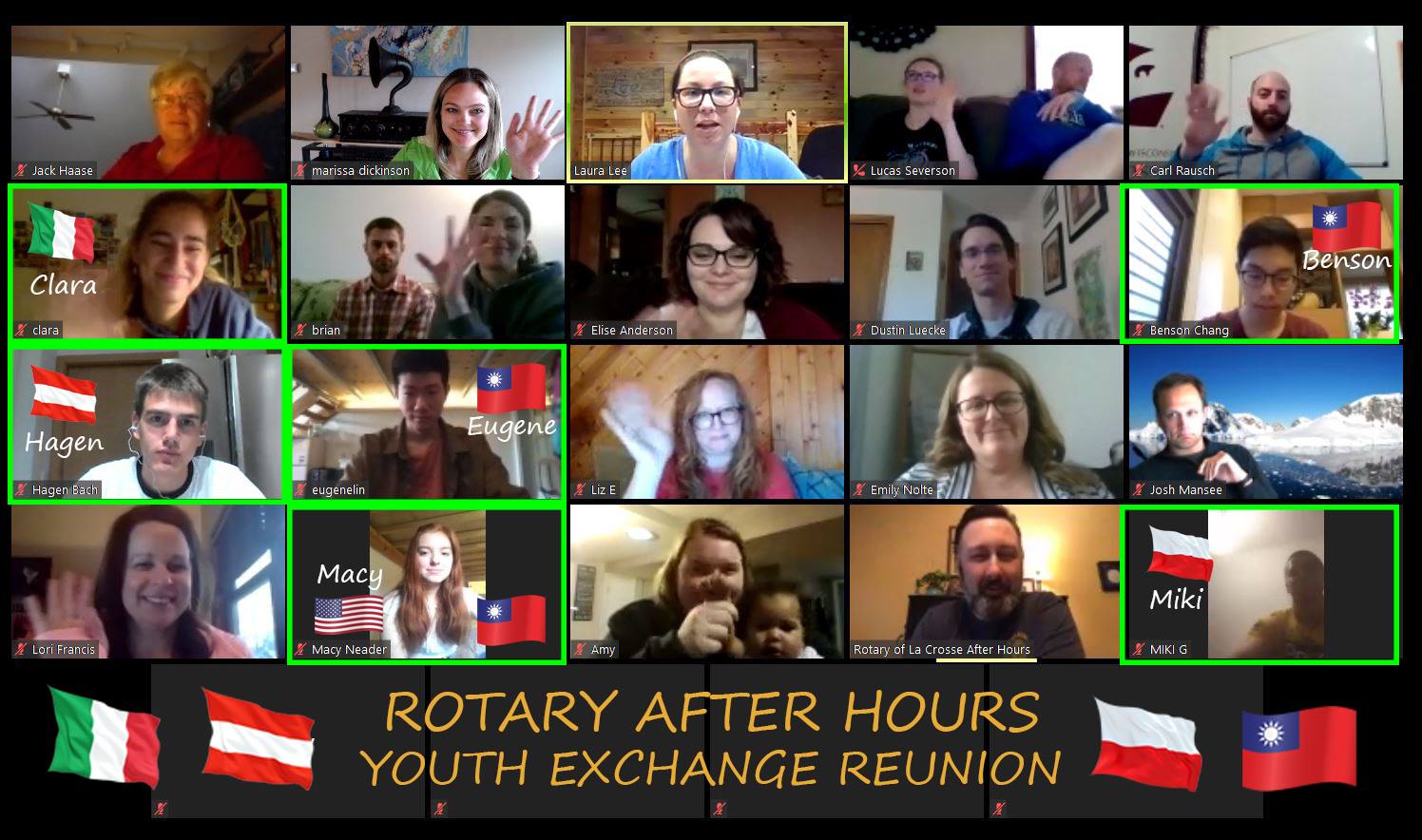 Connecting the World With a Virtual Reunion | Rotary Club of LaCrosse ...
