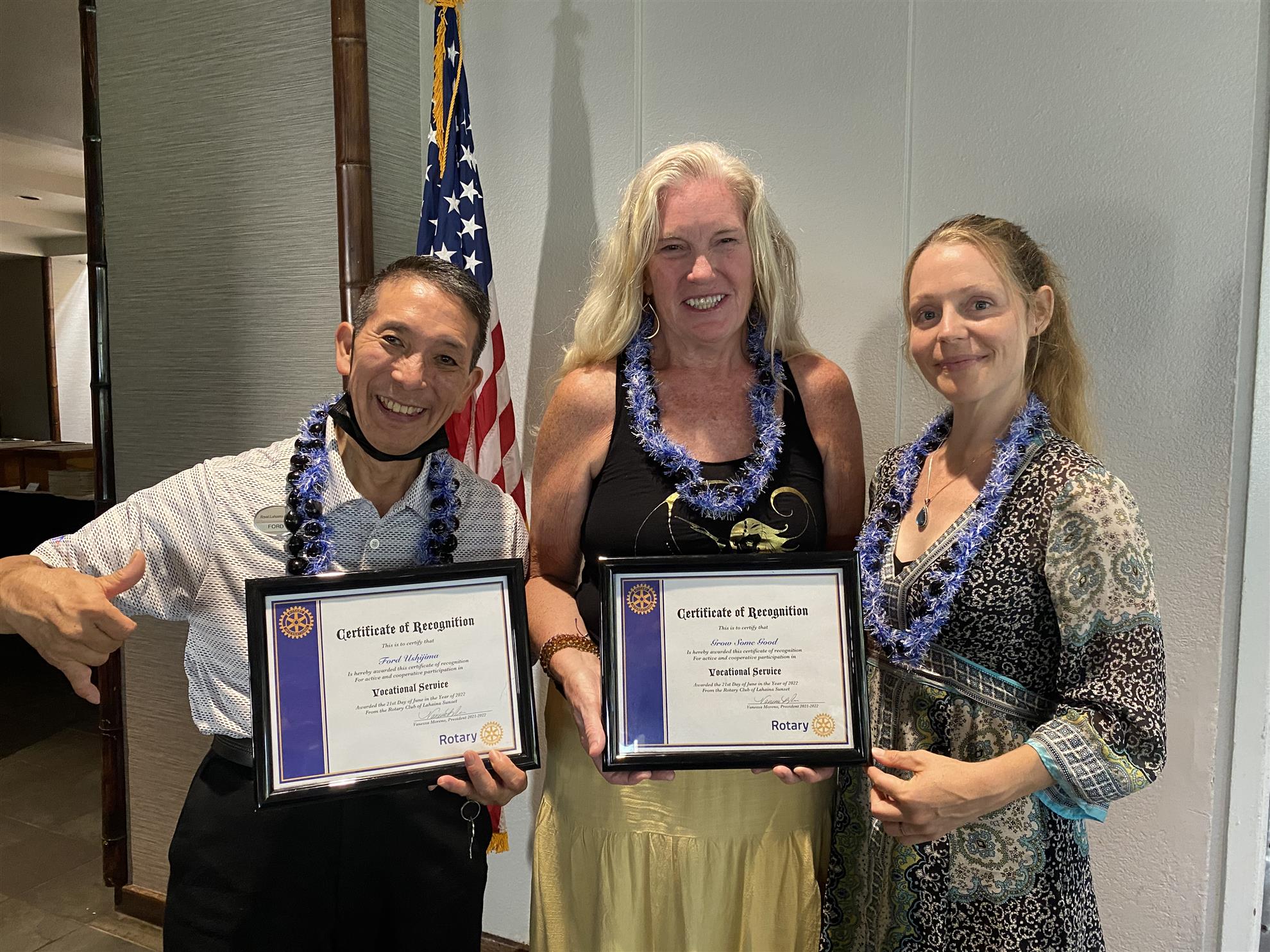 Vocational Service Award Winners | Rotary Club of Lahaina Sunset Maui