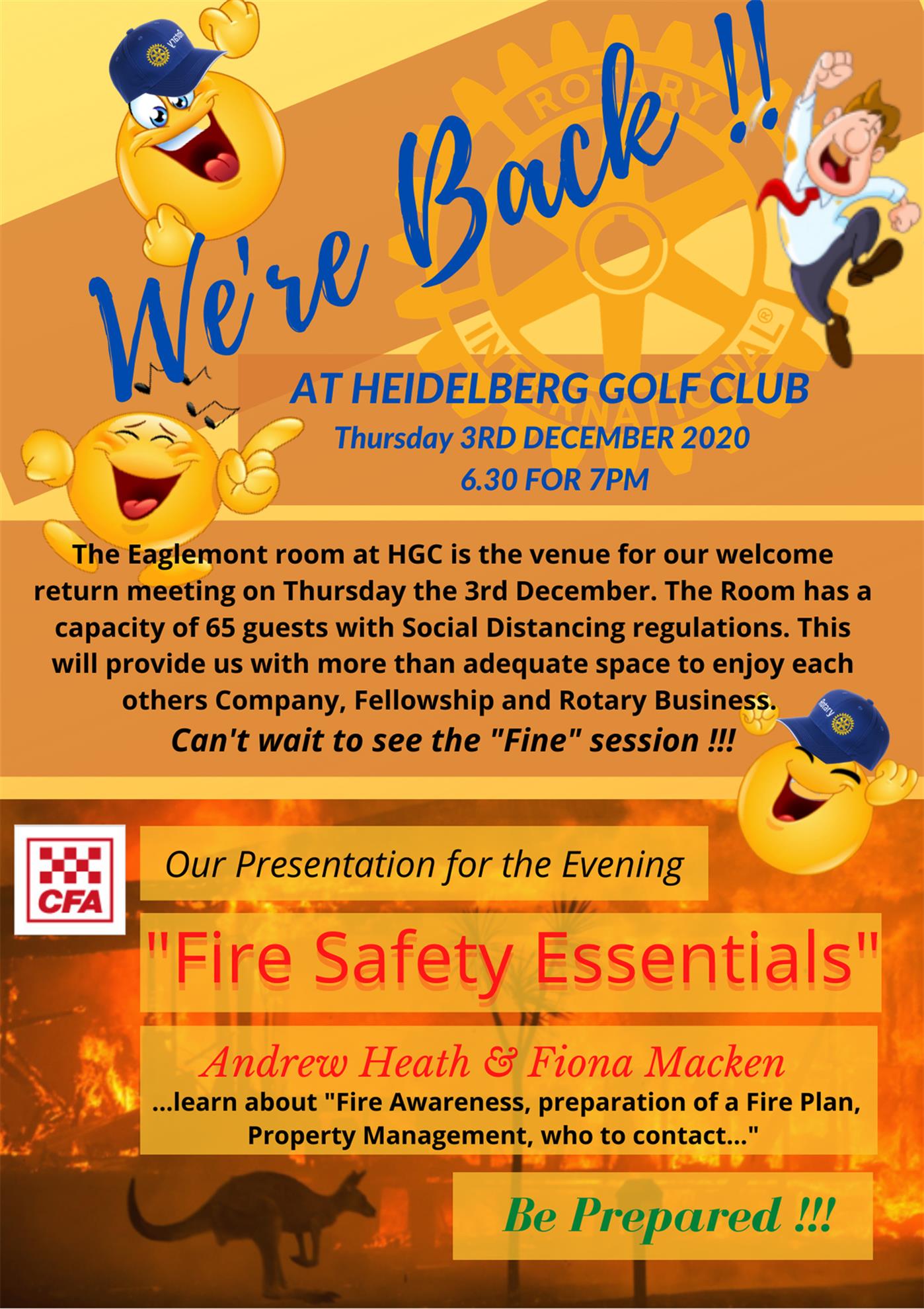 Guest Speakers - Andrew Heath & Fiona Macken | Rotary Club of Eltham