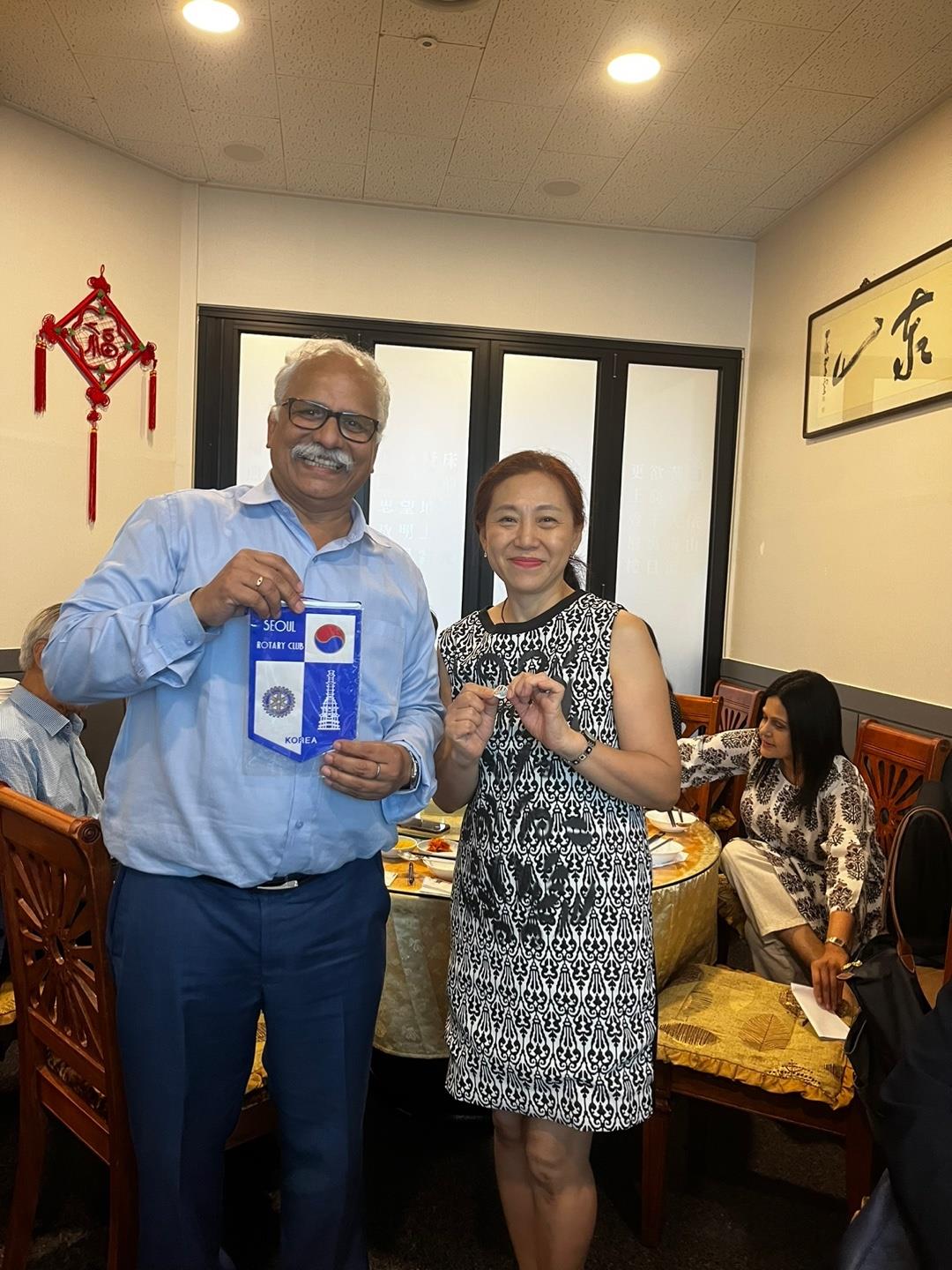 Korean K-League and Flag Exchange | Rotary Club of Seoul