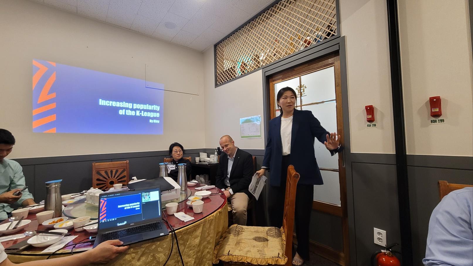Korean K-League and Flag Exchange | Rotary Club of Seoul