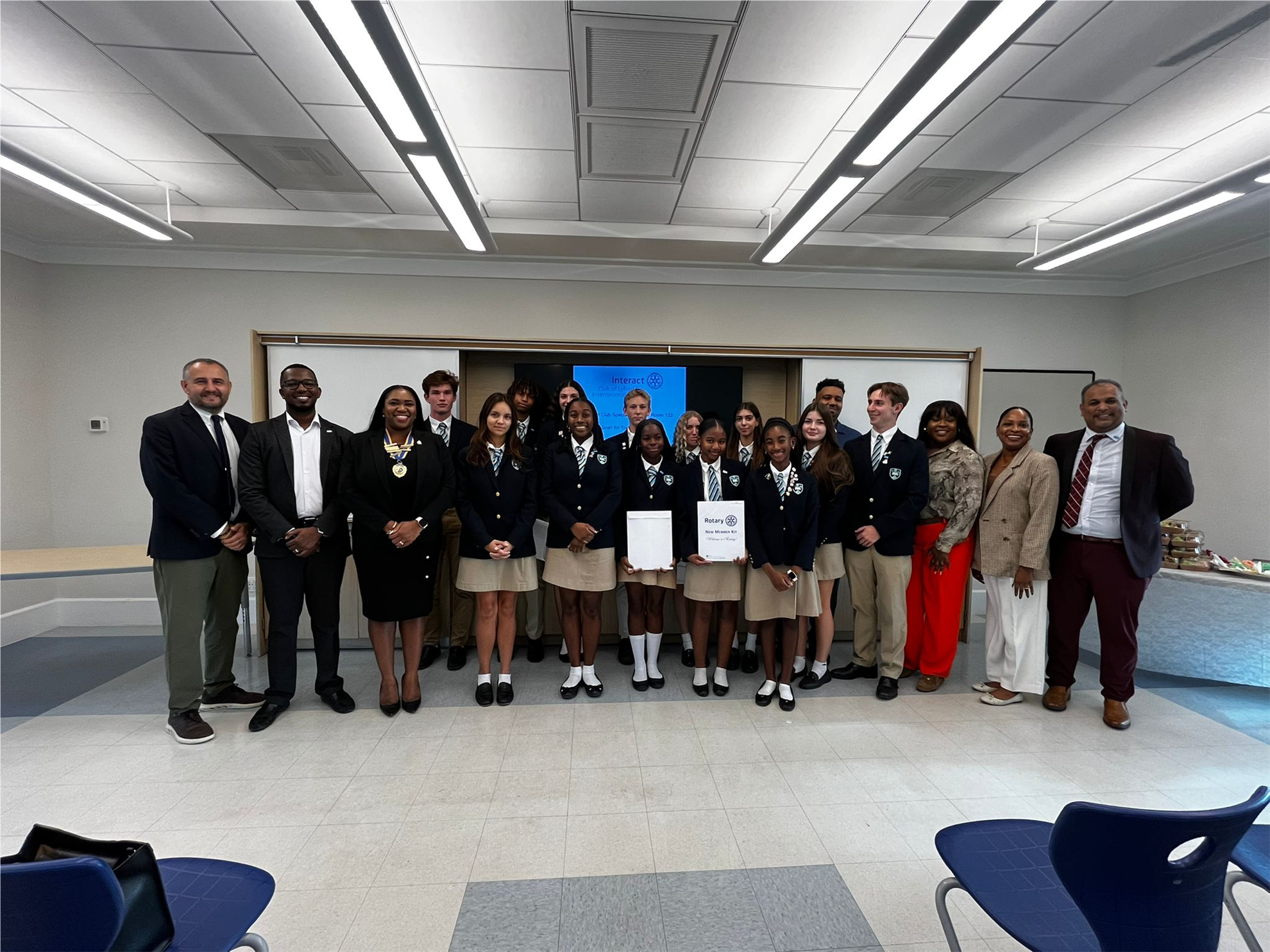 New Members Inducted into RCOF’s sponsored Interact Club at Lyford Cay ...