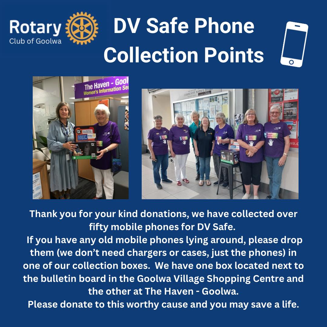 Domestic Violence Safe mobile phone collection | Rotary Club of ...