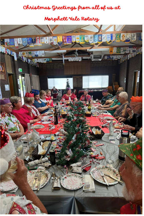 President's Christmas Greetings | Rotary Club of Morphett Vale