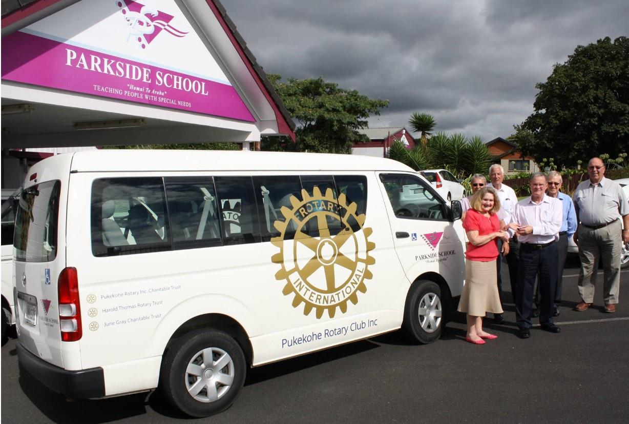 Pukekohe Rotary Help Parkside Students With New Van | The Rotary Club ...
