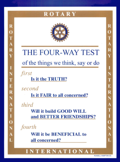 The Four Way Test | The Rotary Club of Pakuranga (Inc)