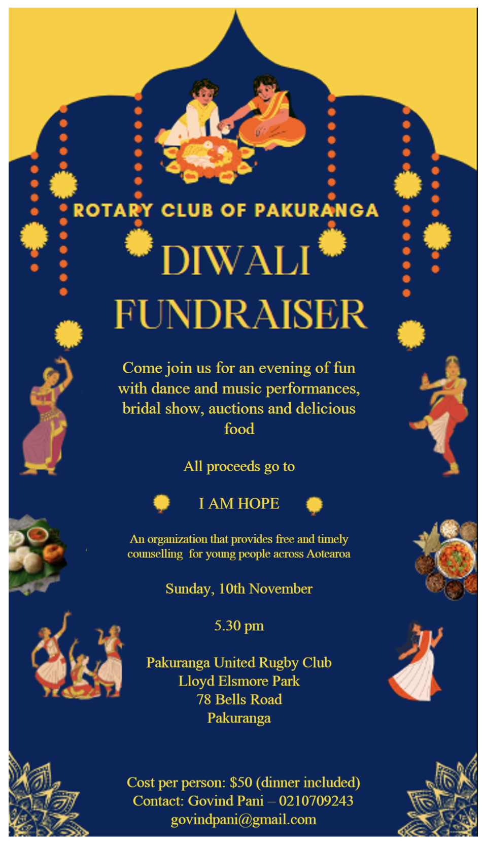 Diwali Invitation | The Rotary Club of Pakuranga (Inc)