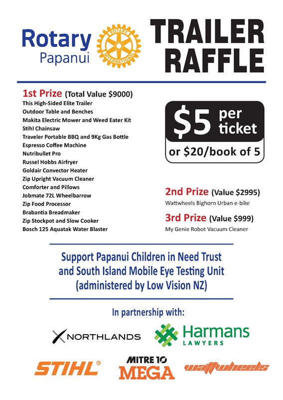 Trailer Raffle | The Rotary Club of Papanui (Inc.)
