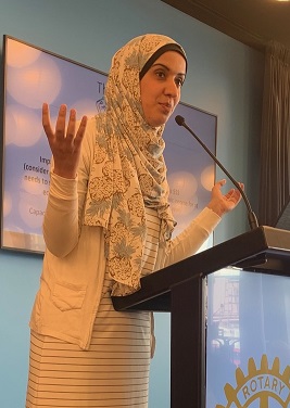 Last Weeks Speaker -Rasha Abu-Safieh | Rotary Dunedin