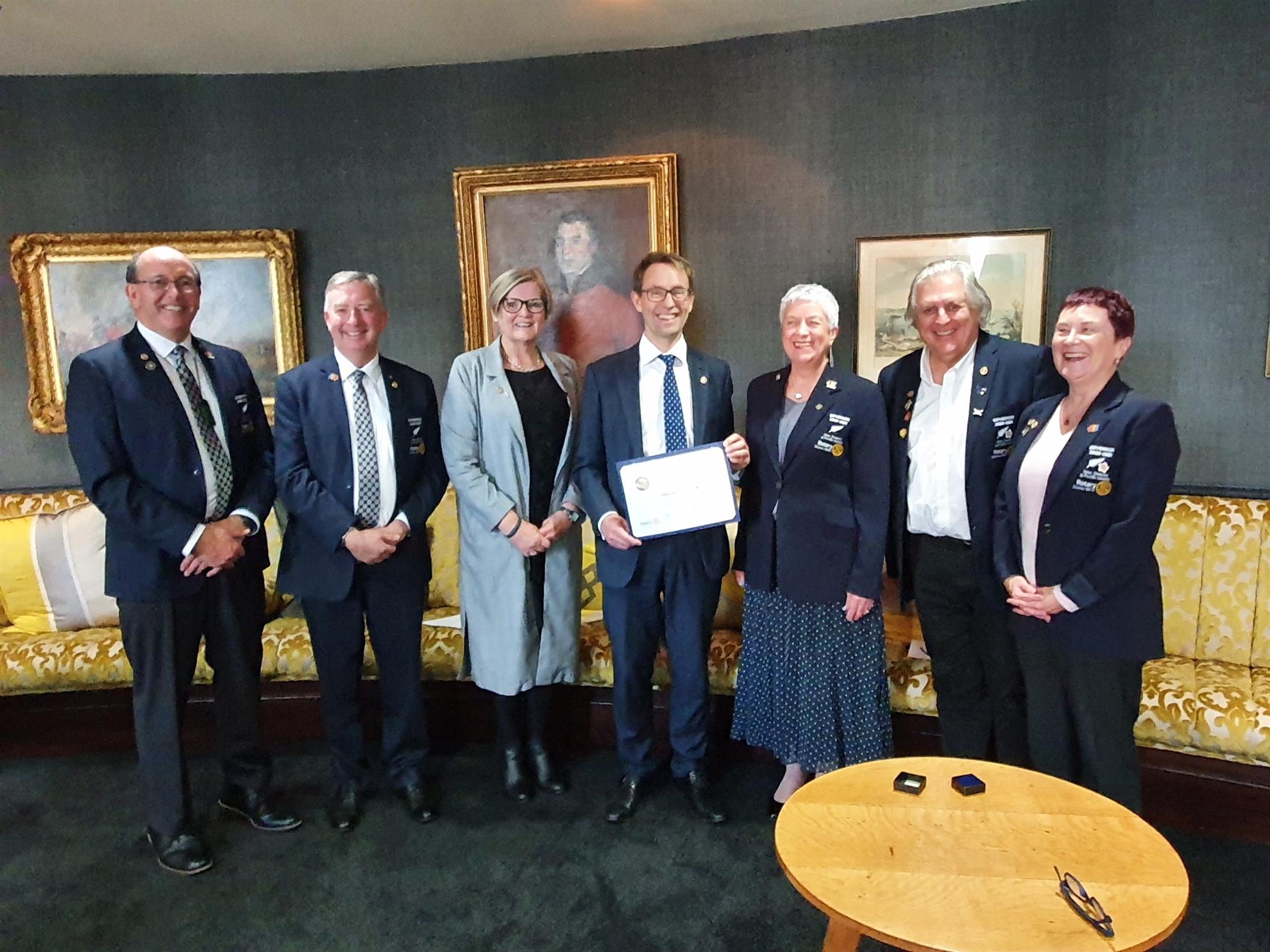 Rotary NZ honours Dr Ashley Bloomfield | The Rotary Club of Mosgiel