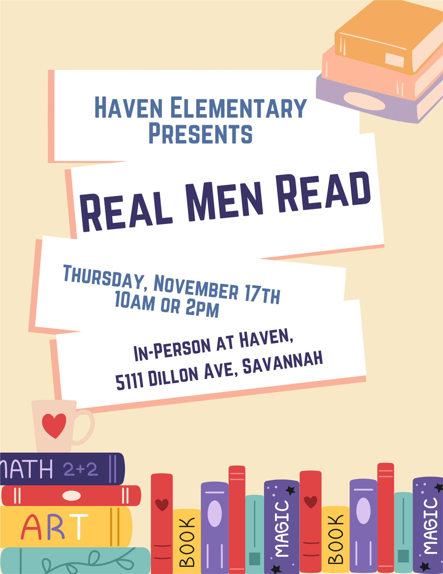 Real Men Read - Haven Elementary | Rotary Club of Savannah East