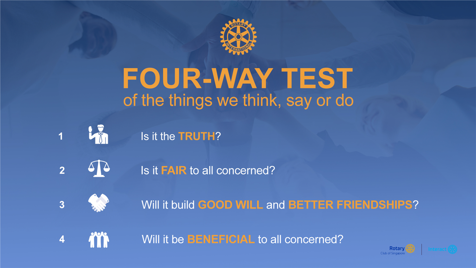 The 4-Way Test | Rotary Club of Singapore