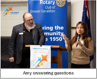 2025-06-25 Guest Speaker, Amy Ying | Rotary Club of Greater Geraldton