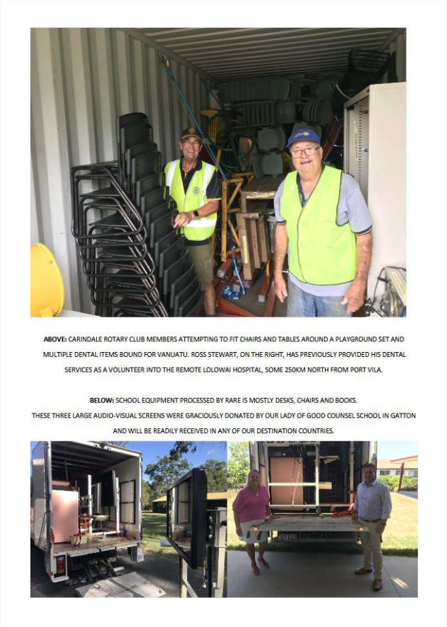 RARE Newsletter – Jan/Feb 2025 Update | Rotary Club of Brisbane