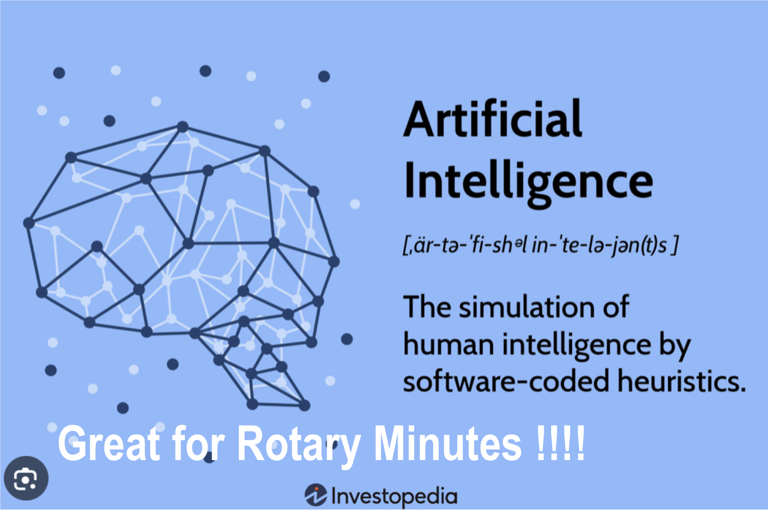 First ever AI Rotary minute? | Alexandra Headland Rotary Club