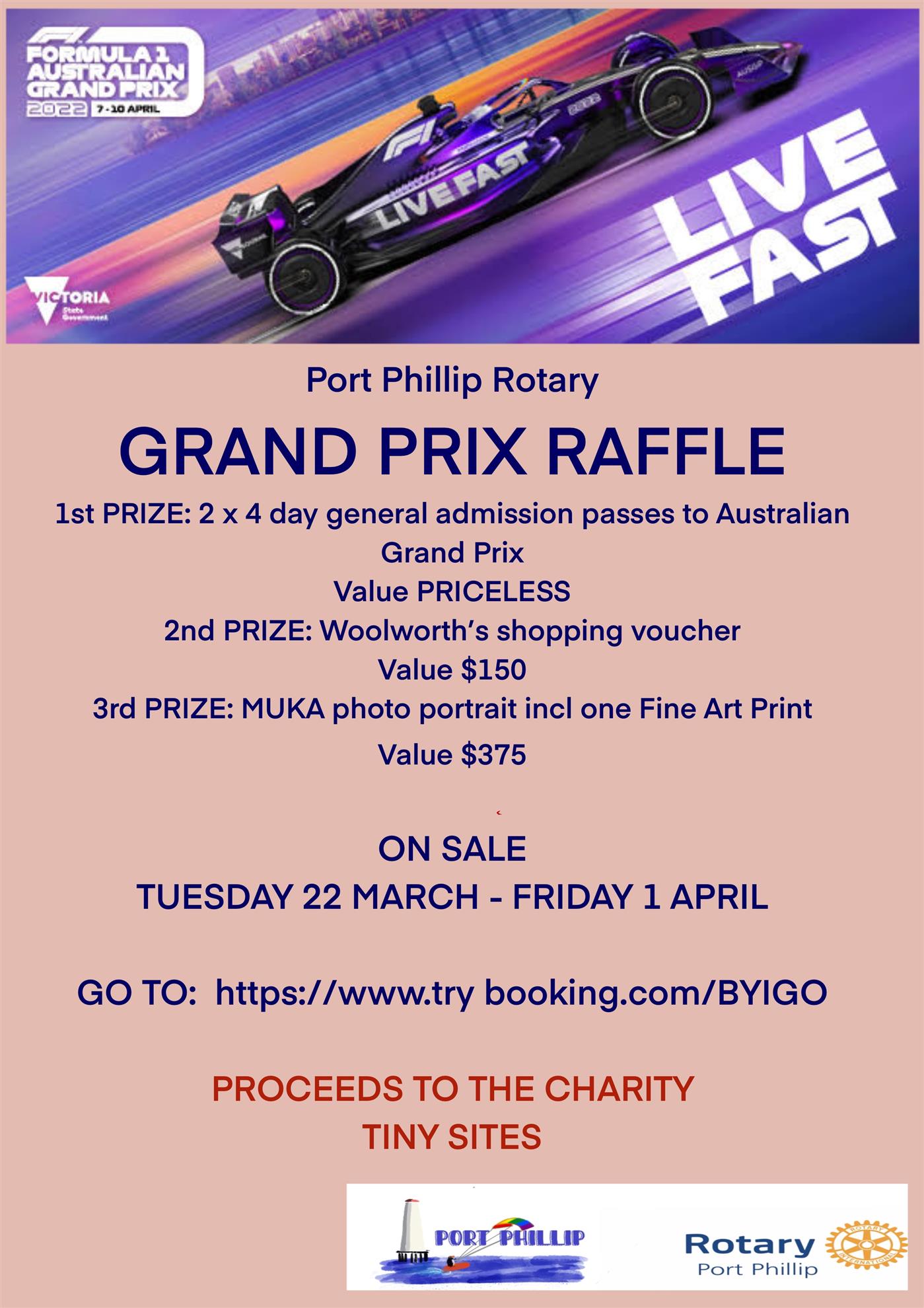 Port Phillip Rotary F1 Grand Prix Raffle | Rotary Club of North Balwyn