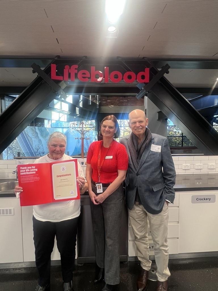 Club member Adrian Campbell was the guest speaker at LifeBlood's ...