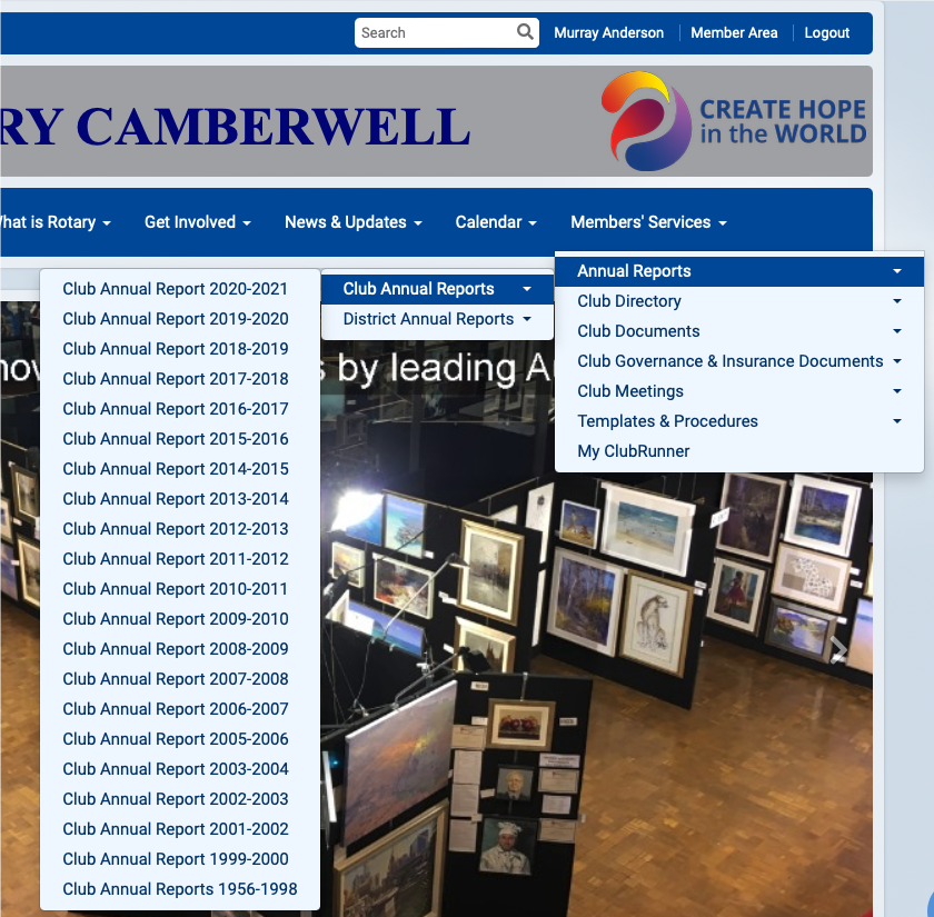 ClubRunner Corner - All Annual Reports now on our Home Page | Rotary ...