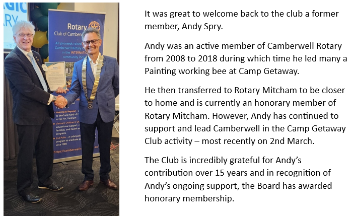 The Camberwell Rotarian 9th April 2025 (Apr 14, 2025)